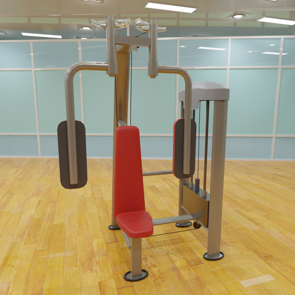 Chest trainer | 3D Gym models | BlenderKit