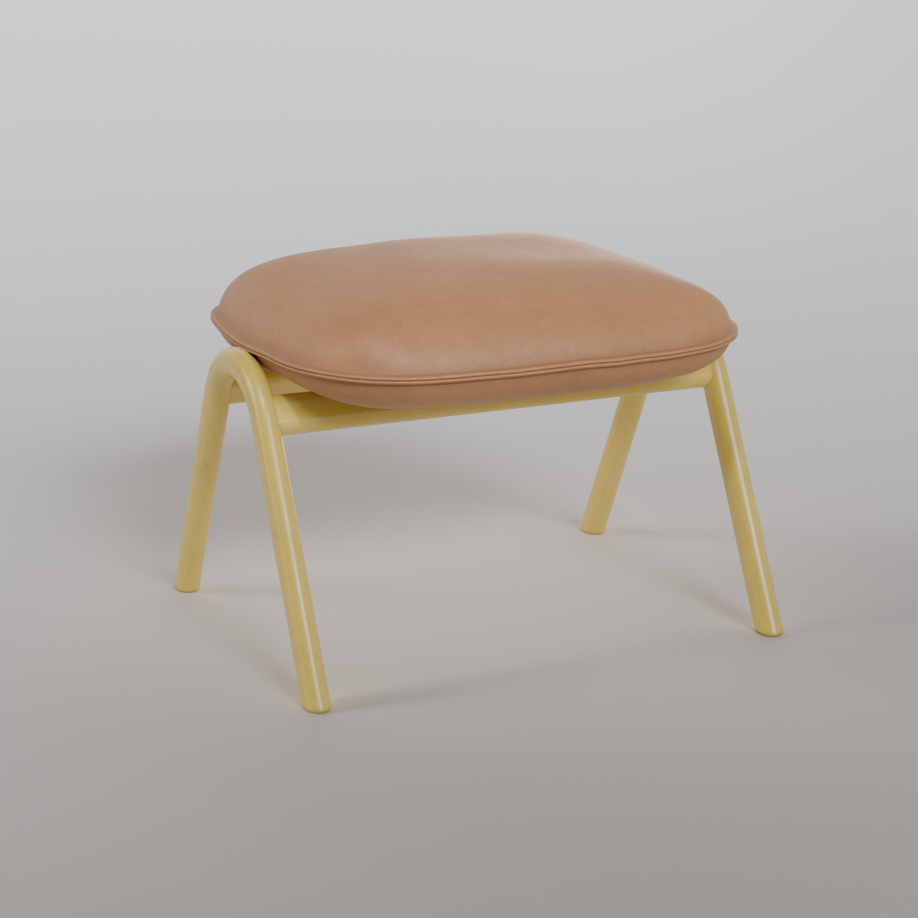 Ottoman Cissy Elmotique 43024 | Poufs models | BlenderKit