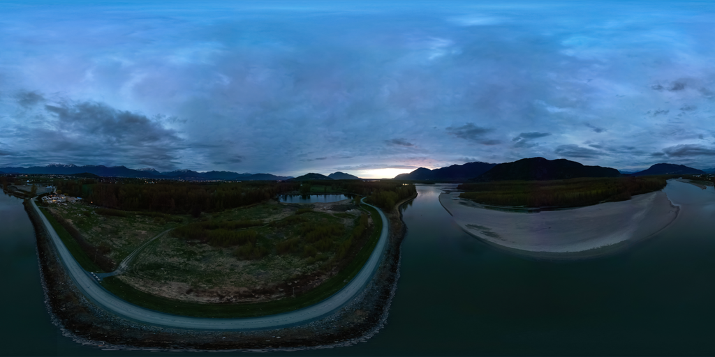 Aerial Cloudy Twilight | FREE Nature HDRis | BlenderKit