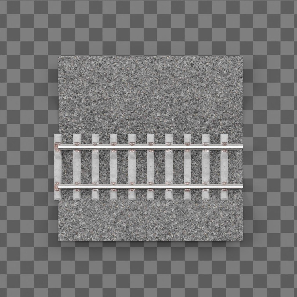 Railroad Segment | Architecture models | BlenderKit