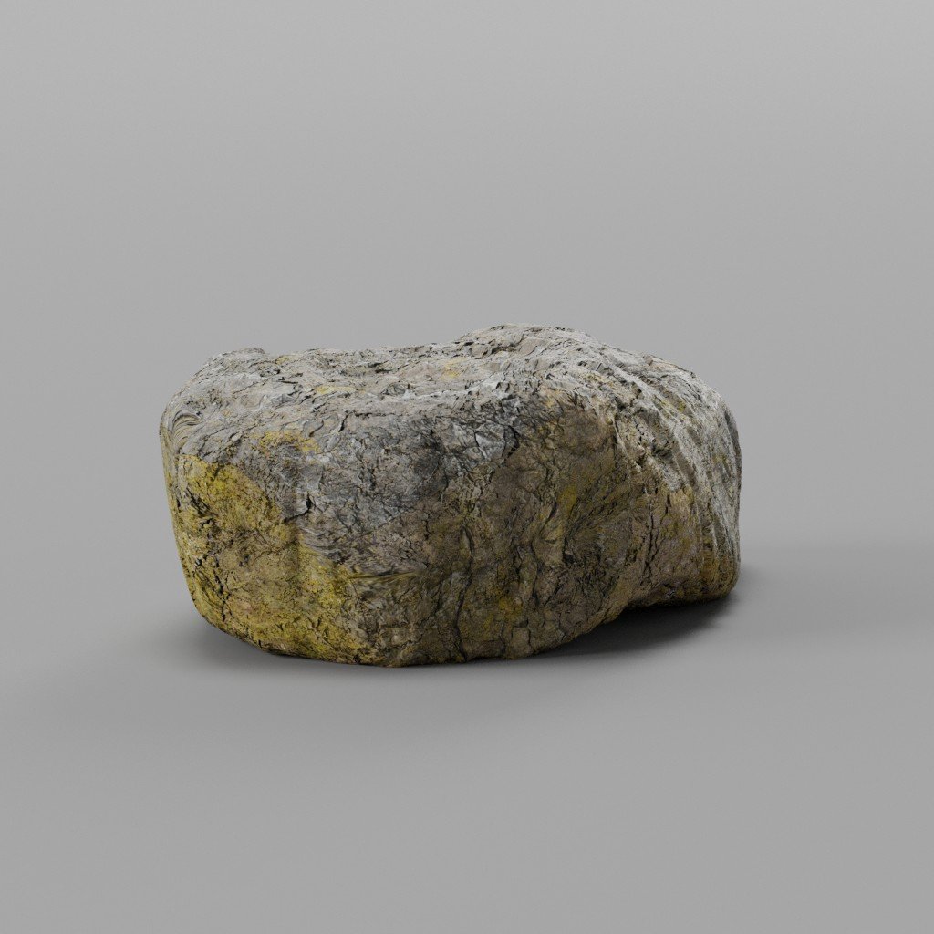 Forest Boulder | Nature models | BlenderKit