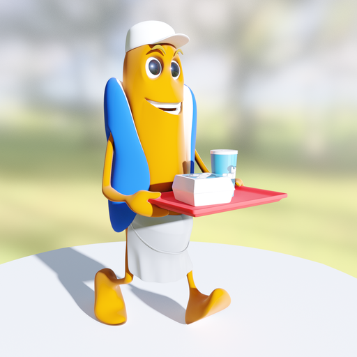 Snack character the server | Characters models | BlenderKit