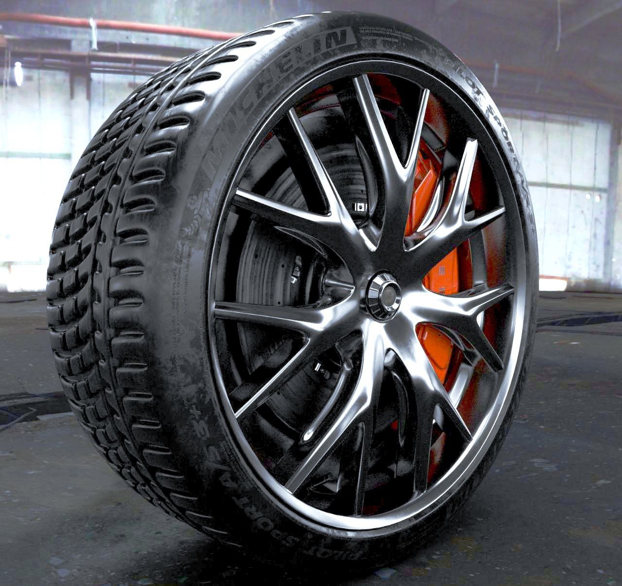 Tire Tesla | 3D Concept models | BlenderKit