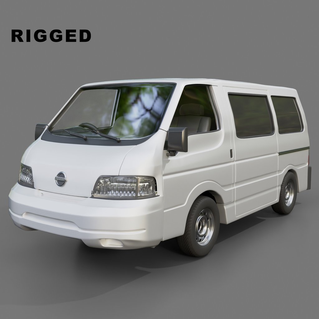 Nissan Vanette Cargo Van | Vans models | BlenderKit