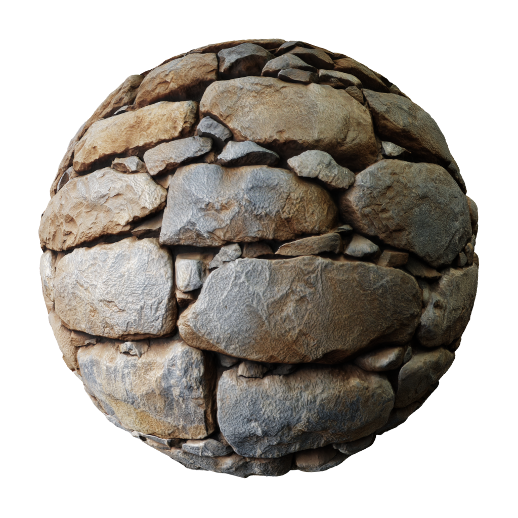 Dry Stone Wall | FREE stone materials | BlenderKit