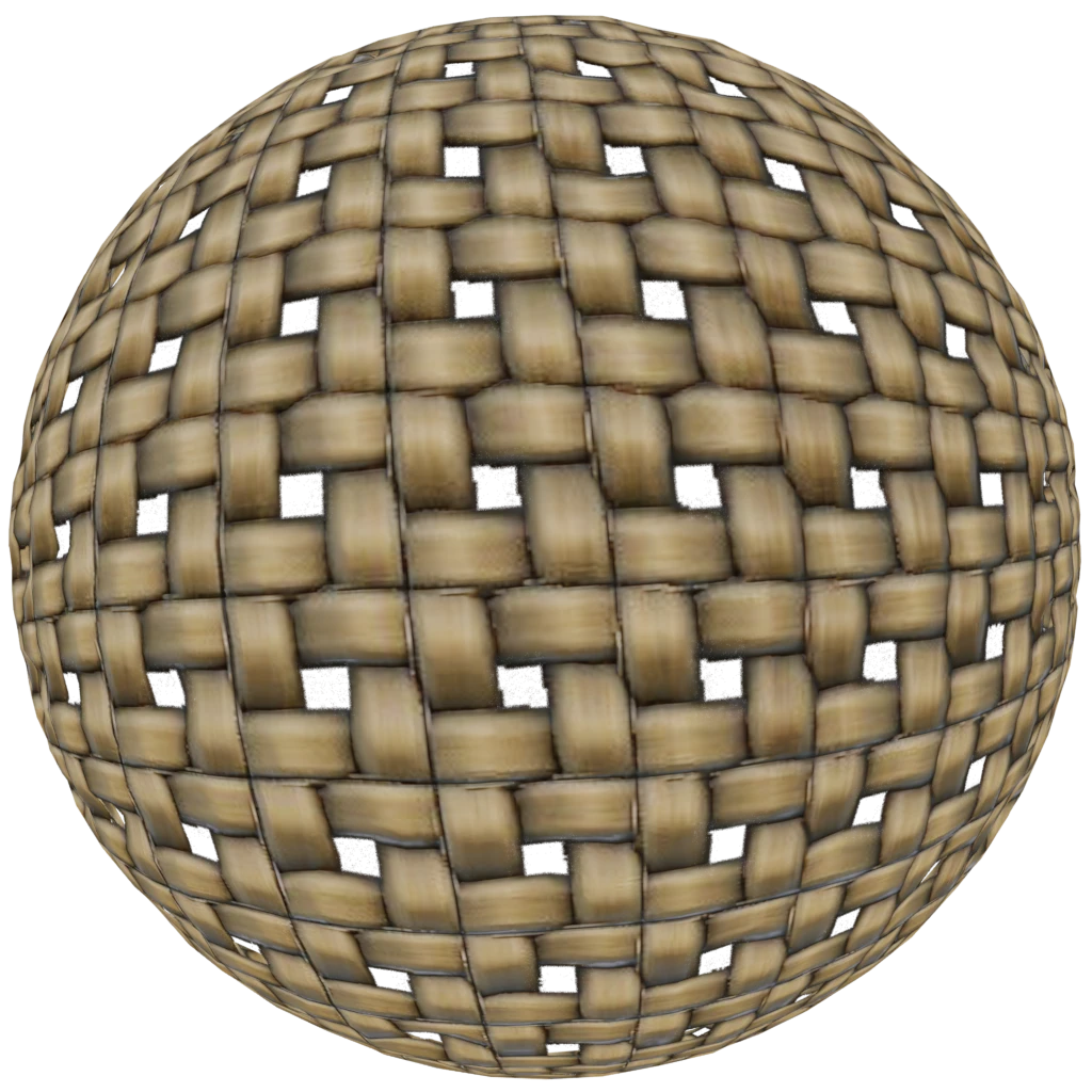 Wicker texture interlocking | FREE wood materials | BlenderKit