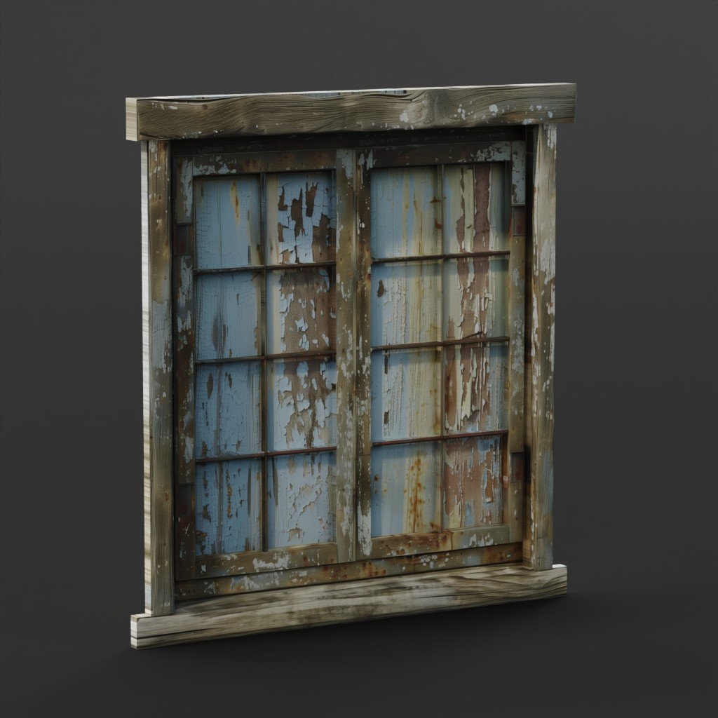 Old window - T - 89 | Windows models | BlenderKit