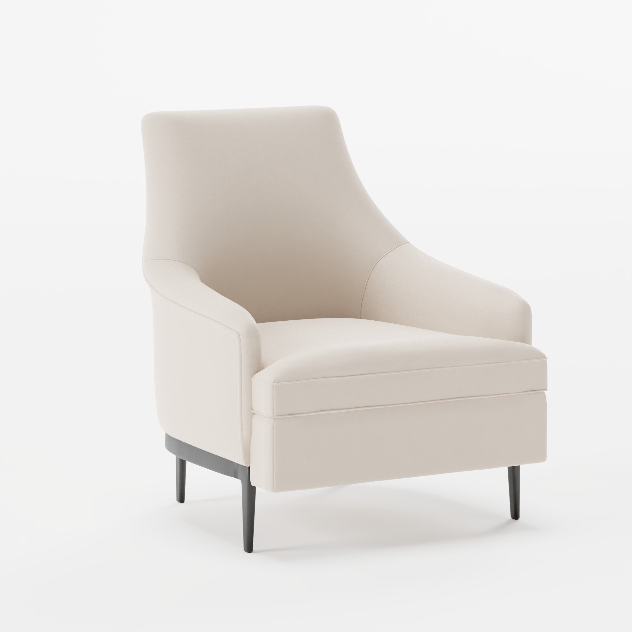Kingsley Accent Chair | Sitting Chairs models | BlenderKit