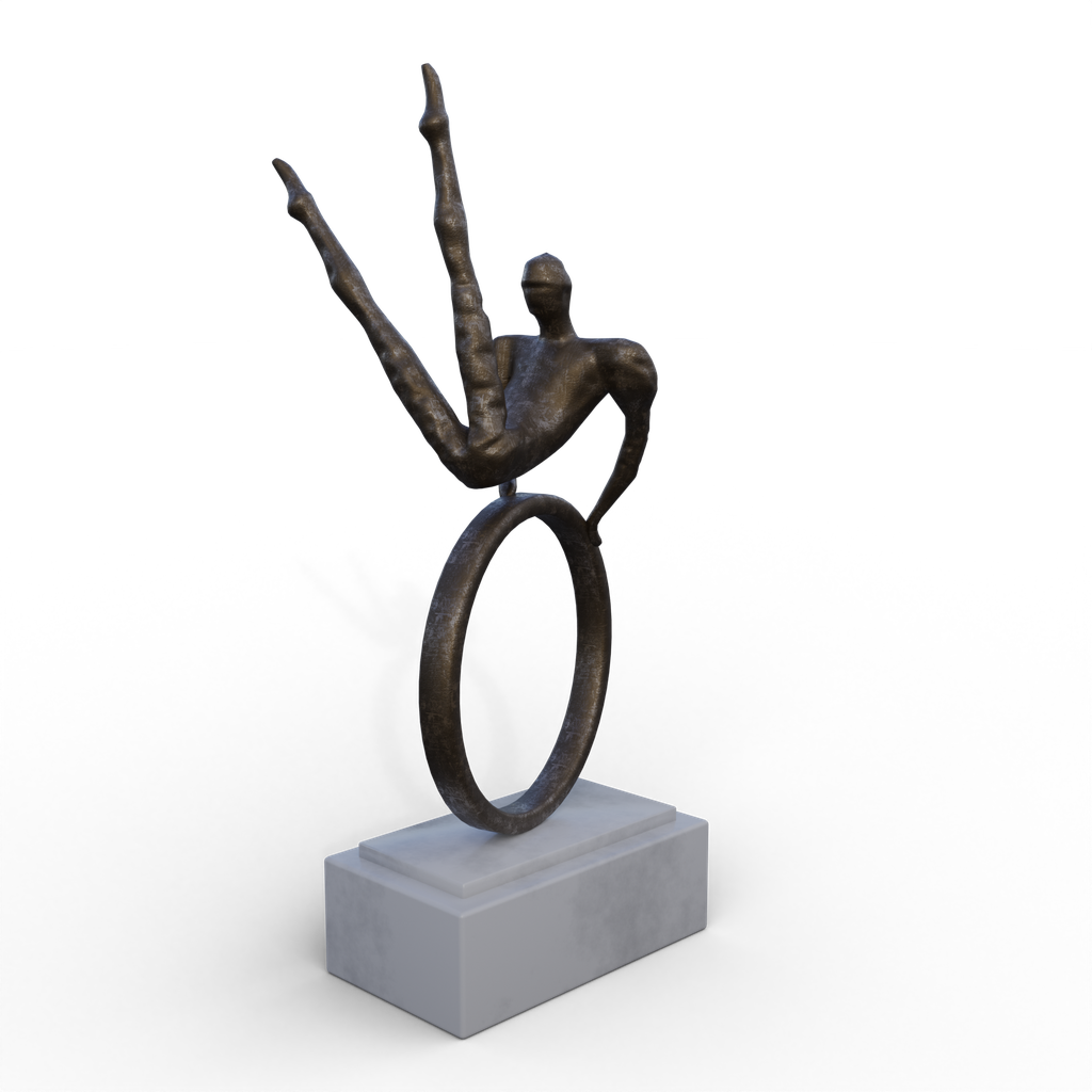 Gymnast Statue | Interior Sculptures models | BlenderKit