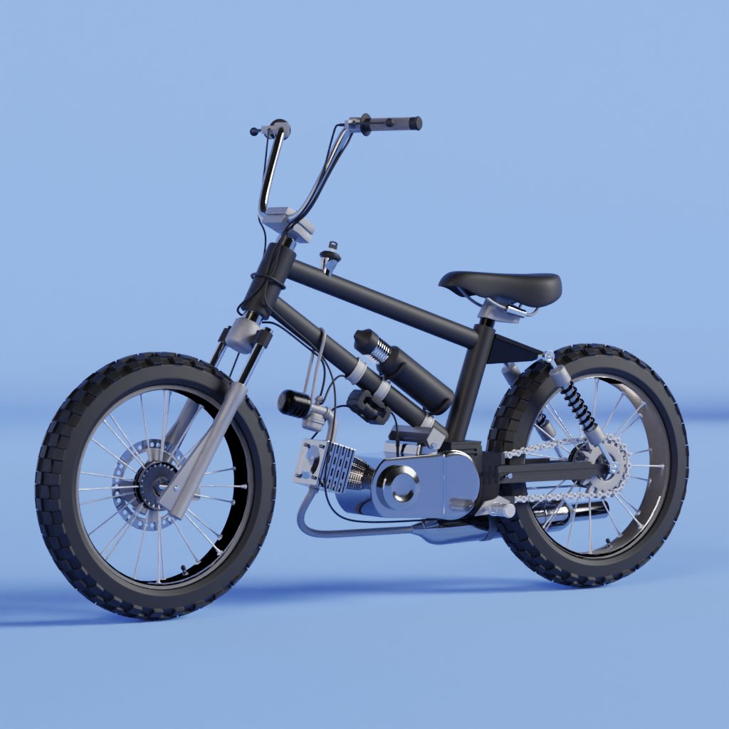 Honda Cub Bmx c90 | Bicycle models | BlenderKit