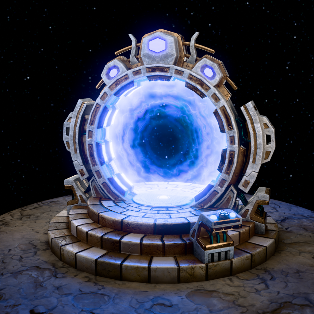 Ancient Stone Portal | Architectural Structures models | BlenderKit