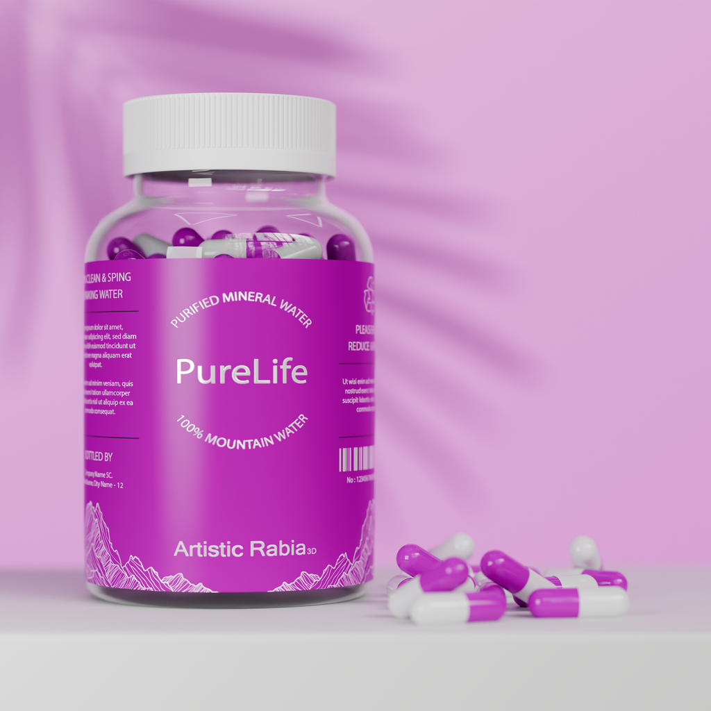 Supplement Capsule Bottle | Containers models | BlenderKit