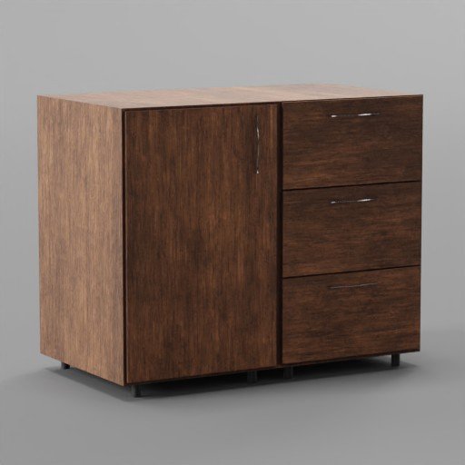 Brown Locker | FREE Commodes models | BlenderKit