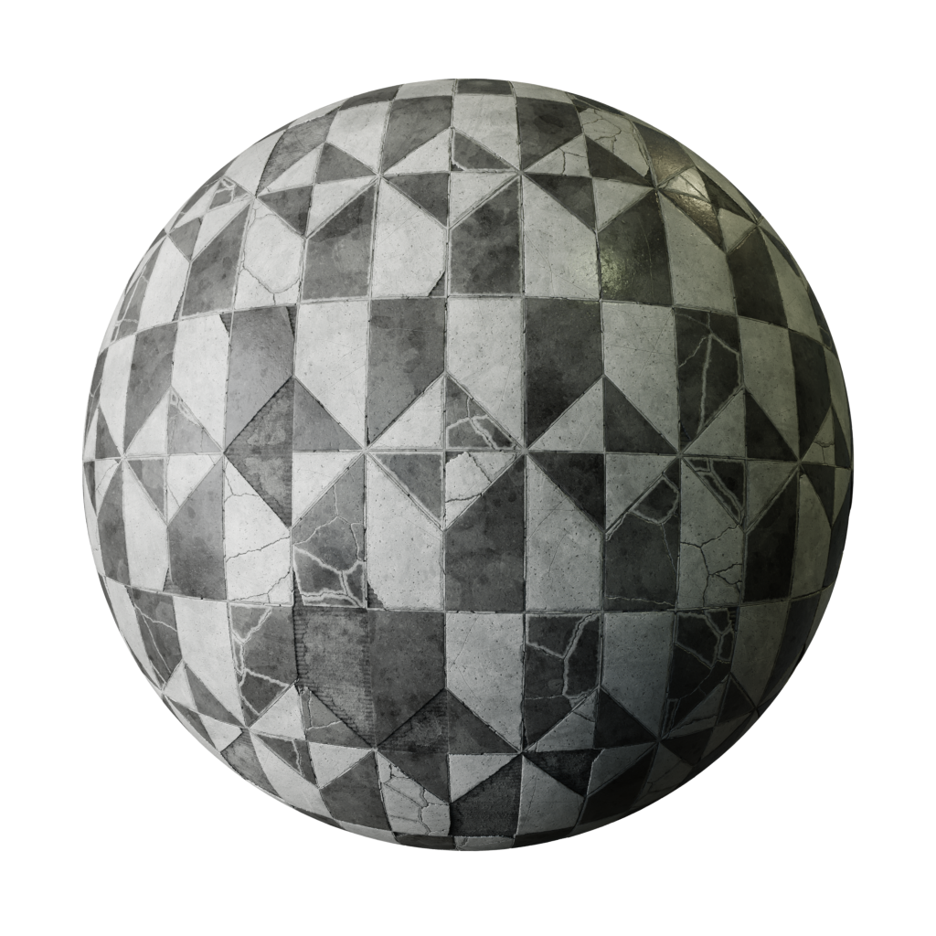 Damaged black tiles | FREE tiles materials | BlenderKit