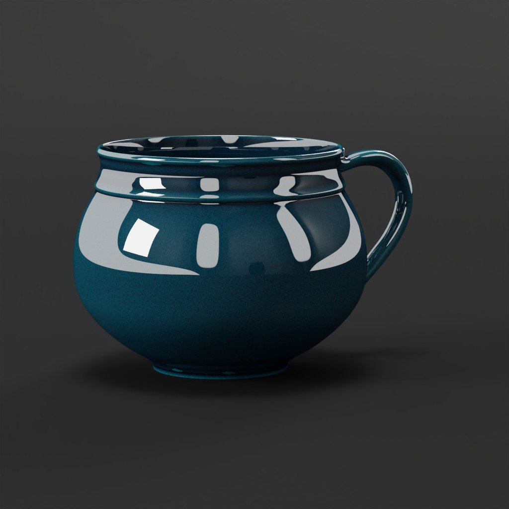 Ceramic Painted Mug | FREE Tableware Sets models | BlenderKit