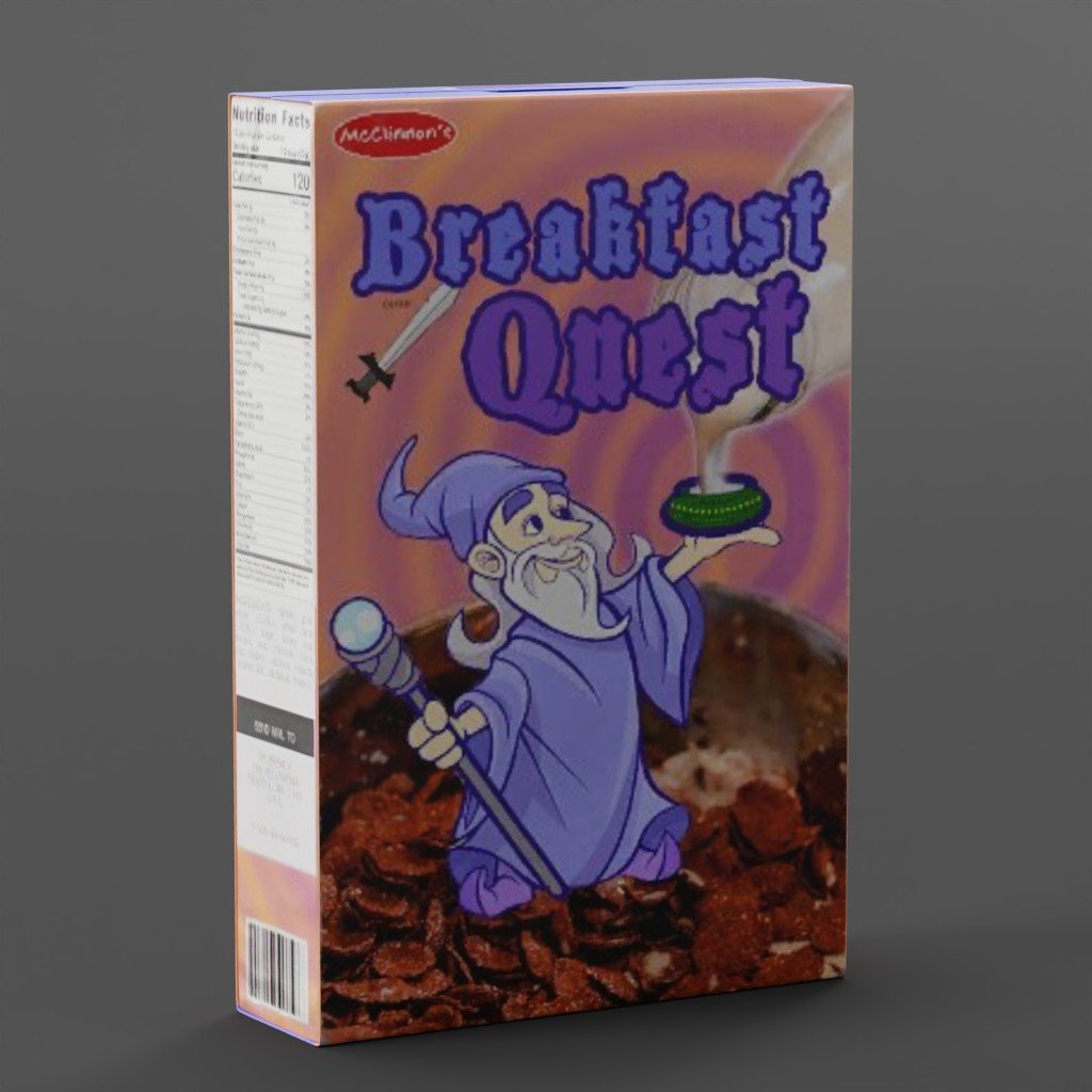 Fantasy-Themed Cereal Box | Kitchen Furniture models | BlenderKit
