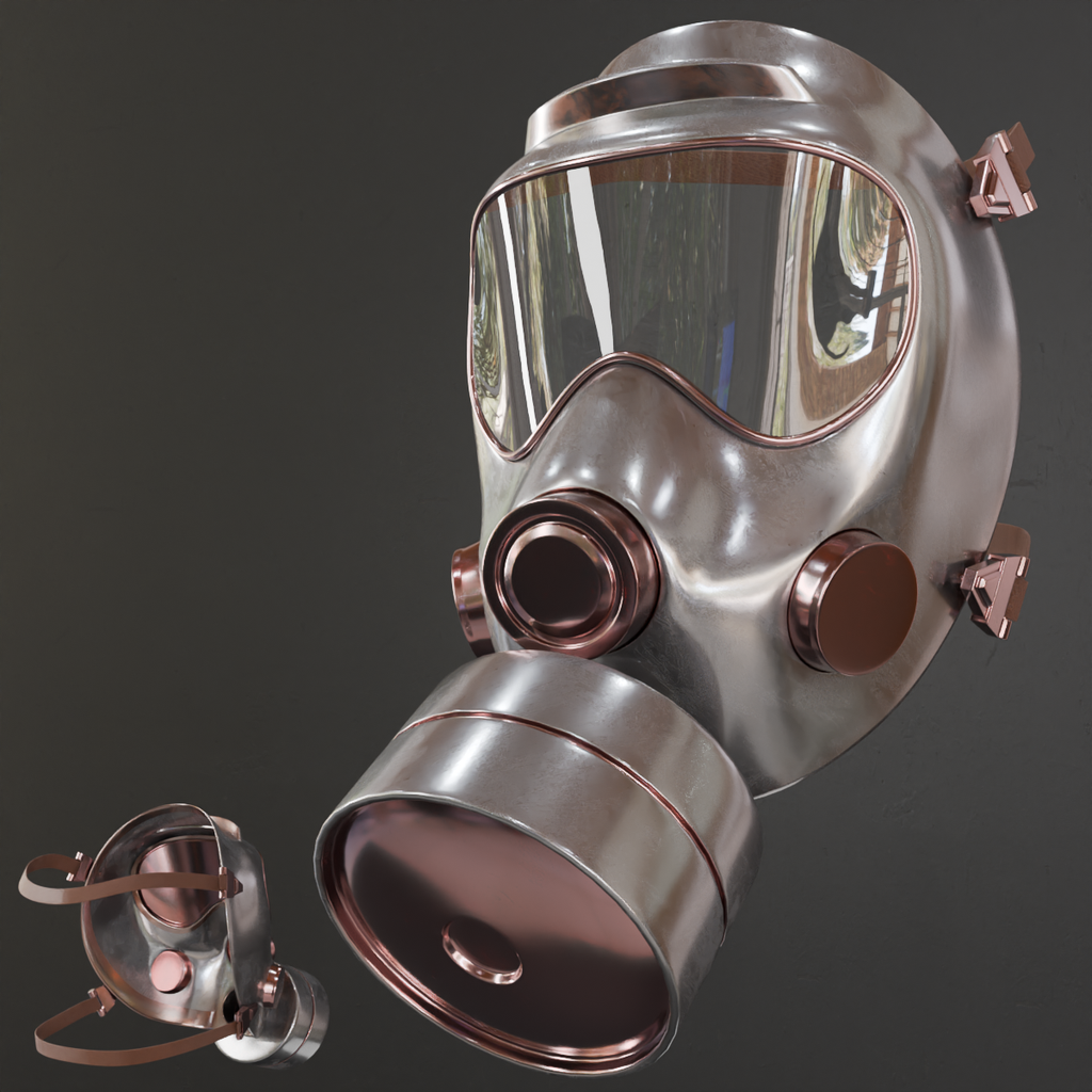 MK BaseMesh GasMask 009 | Historical Weapons models | BlenderKit