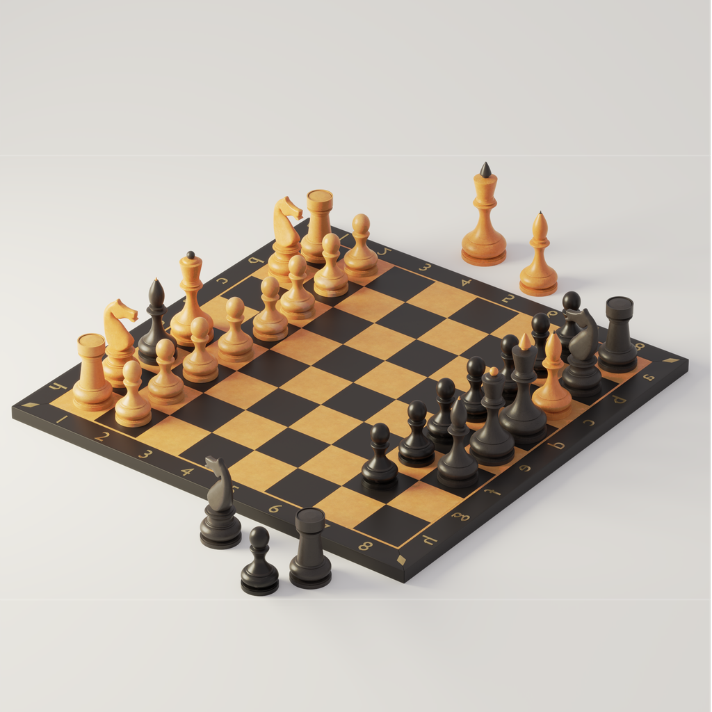 Chess '80 | Decoration Sets models | BlenderKit