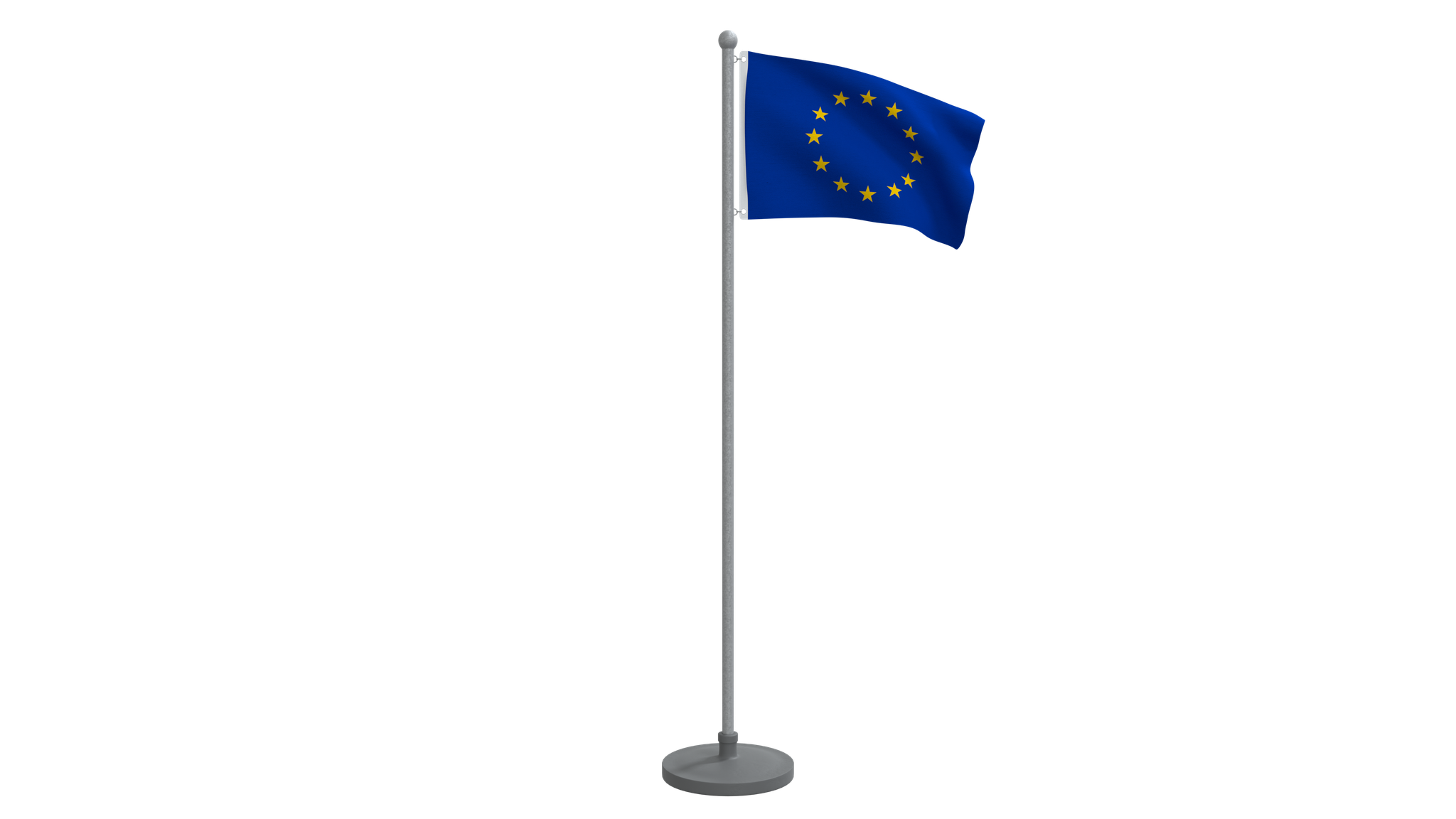 Animated Flag of Europe | Exterior Elements models | BlenderKit