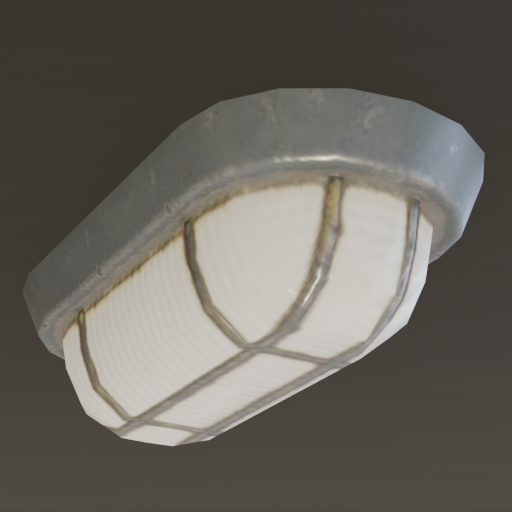 Recessed Reinforced Bulkhead Lamp | Industrial Lights models | BlenderKit