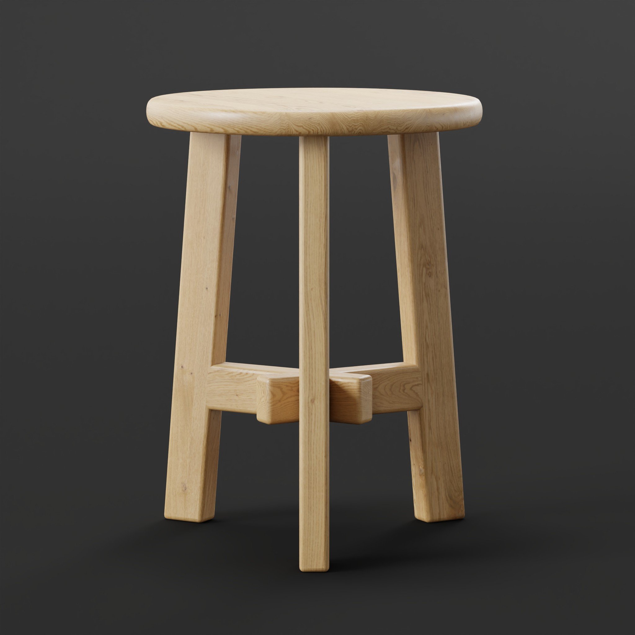 Three-legged stool | Sitting Chairs models | BlenderKit
