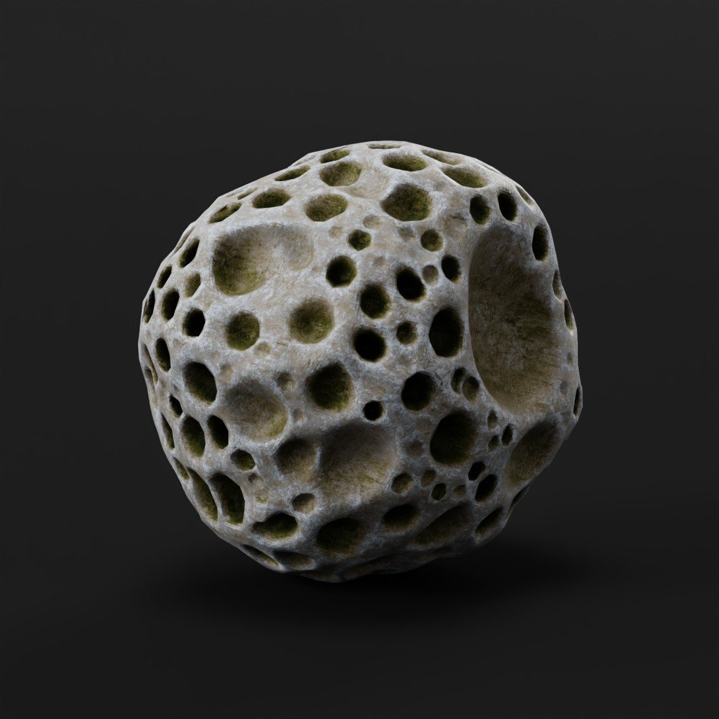 Meteor Cratered | Miscellaneous models | BlenderKit