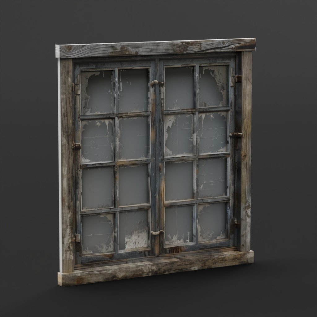 Old window - T - 66 | Windows models | BlenderKit