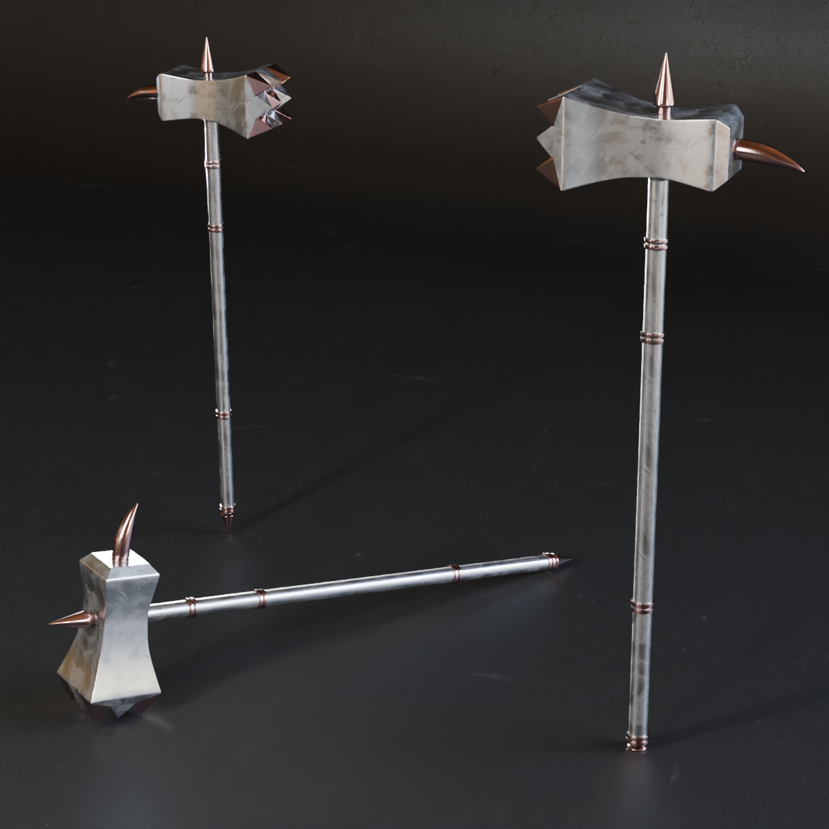 MK BaseMesh mace-25 | Historical Weapons models | BlenderKit