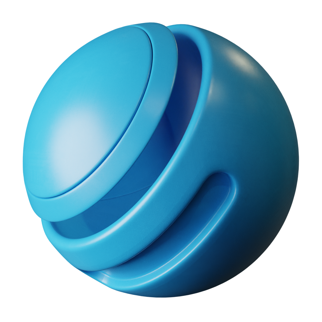 Vibrant Cyan Plastic | FREE plastic materials | BlenderKit