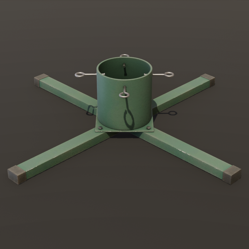 Tree Stand Flat 4 Leg | Holiday Decorations models | BlenderKit