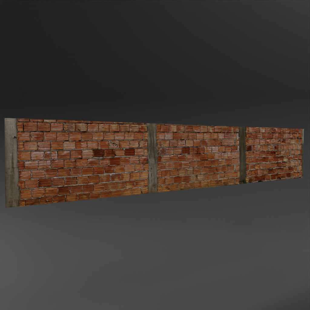 Brazilian brick wall | Architectural Structures models | BlenderKit