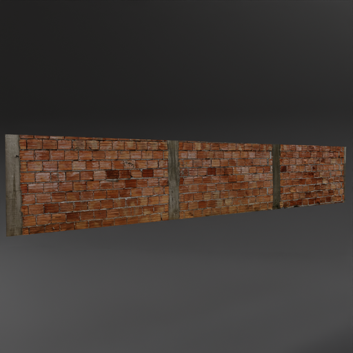 Brazilian brick wall | Architectural Structures models | BlenderKit