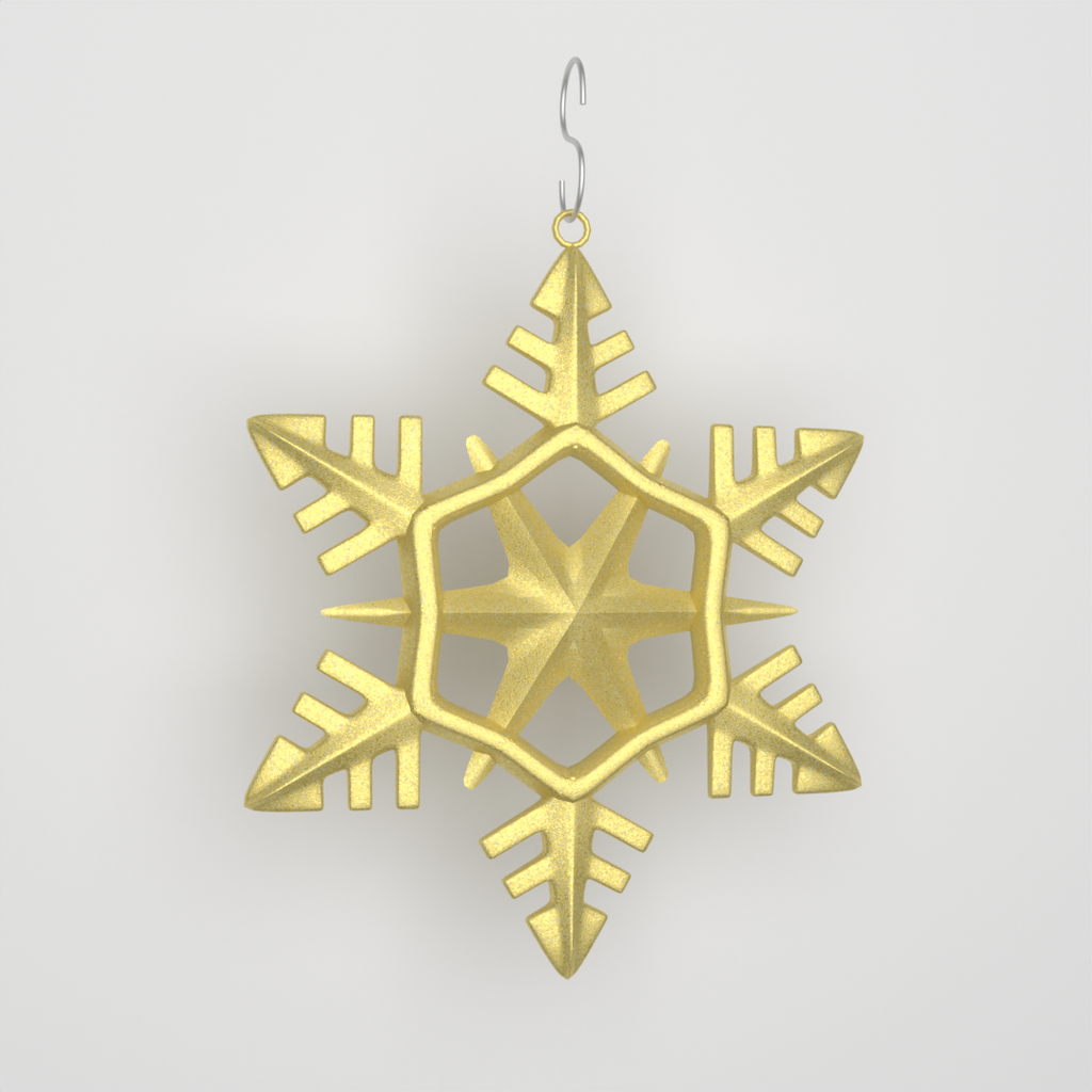 SnowFlake Christmas Ornament | Holiday Decorations models | BlenderKit
