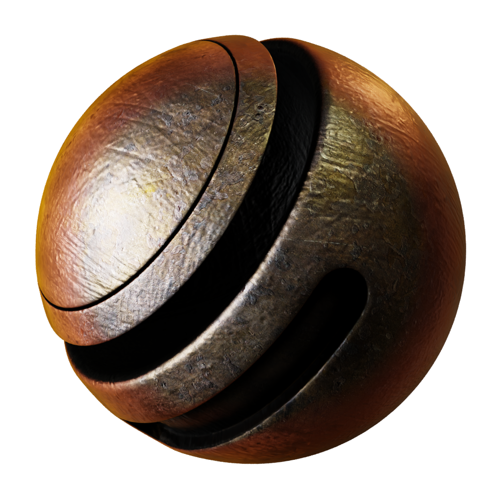 Iridescent Worn Metal | FREE metal materials | BlenderKit