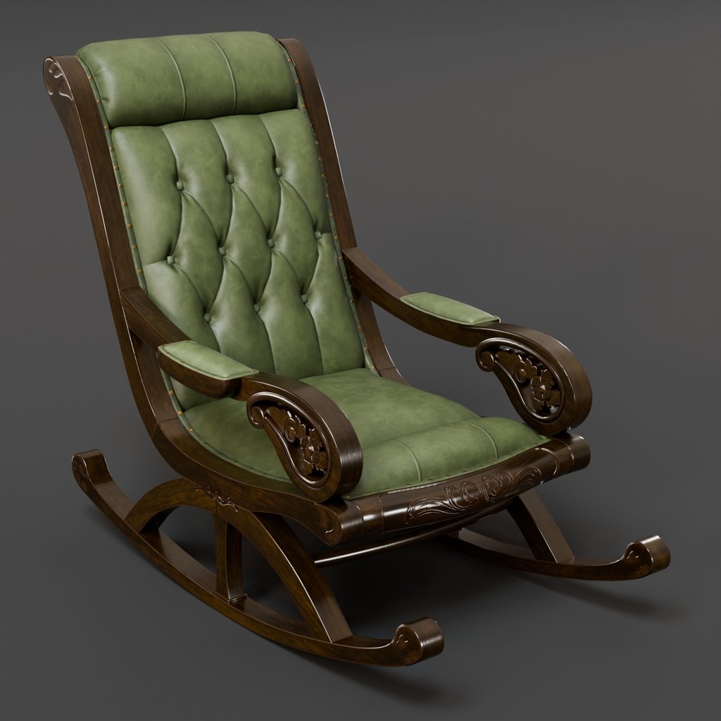 Victorian Rocking Chair | Armchairs models | BlenderKit