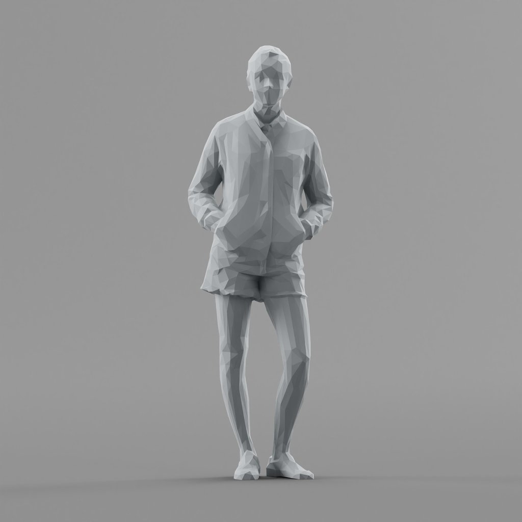 Rig Character Model - Maid | FREE Women models | BlenderKit