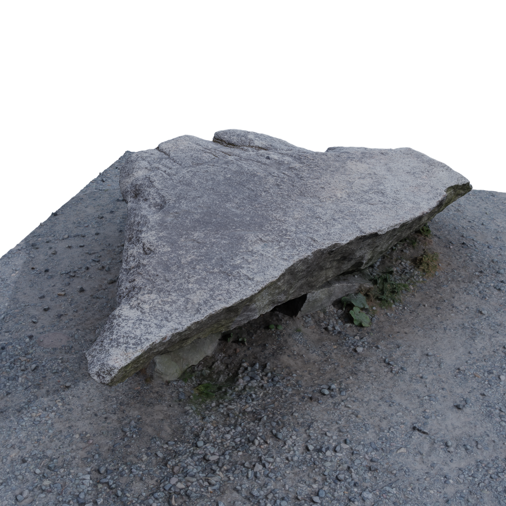 Rugged Rock on the Ground | Environment Elements models | BlenderKit