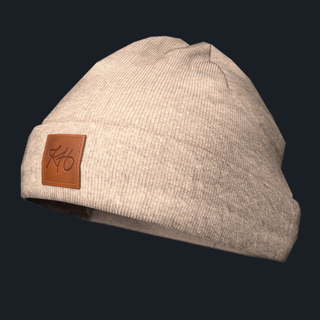 Beige Beanie | Headwear models | BlenderKit