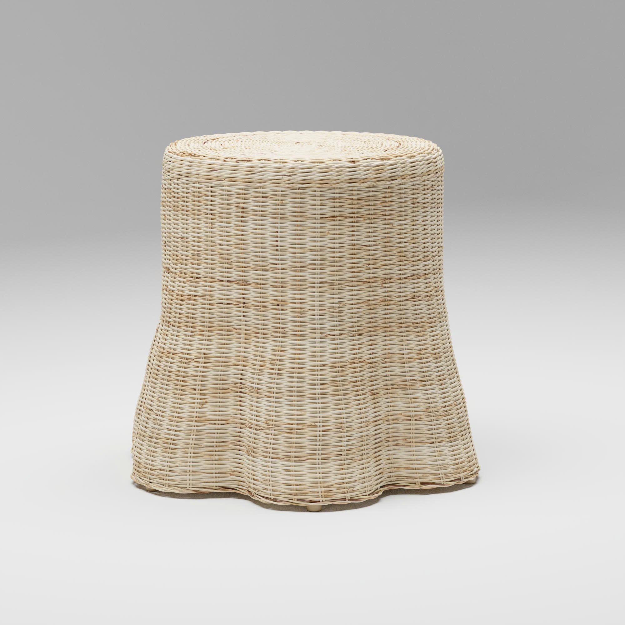 Cabo Woven Rattan End Table | Tables models | BlenderKit