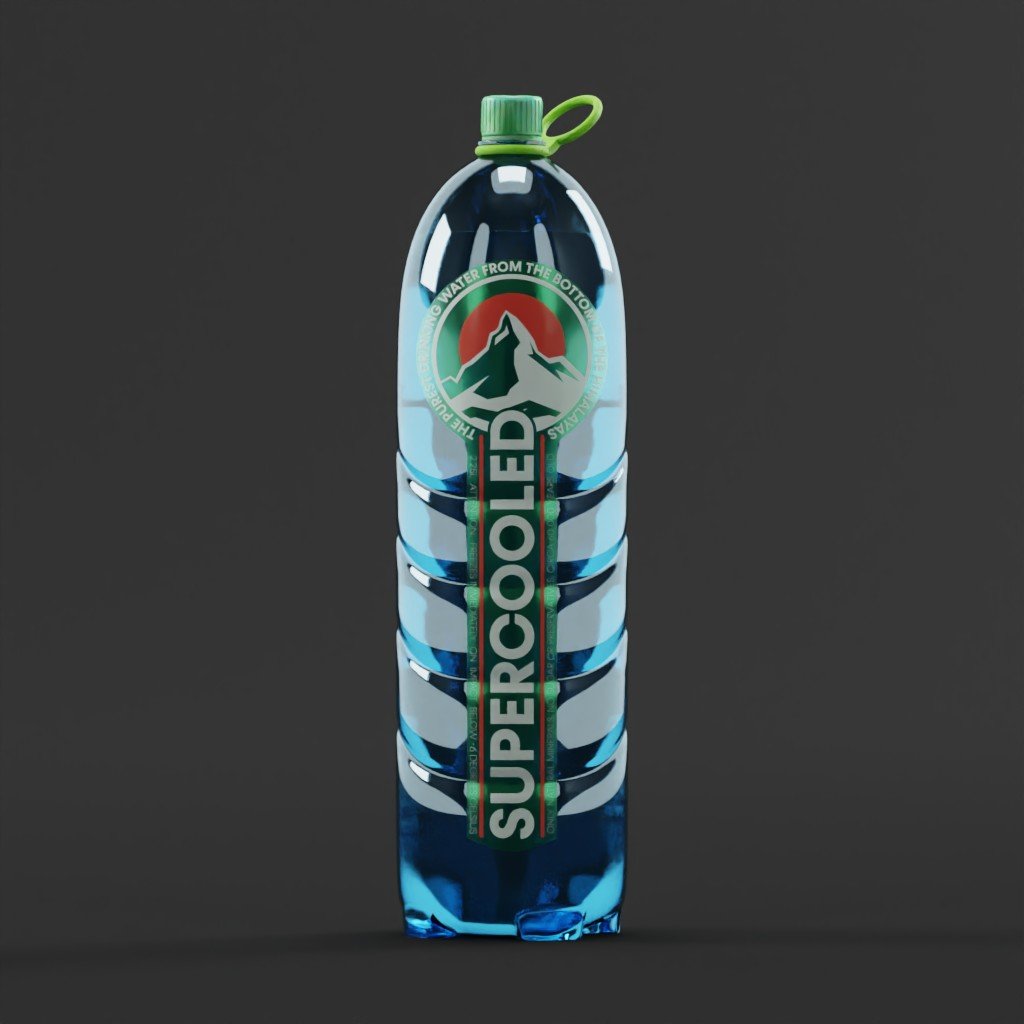 SUPERCOOLED mineral water | Beverages models | BlenderKit