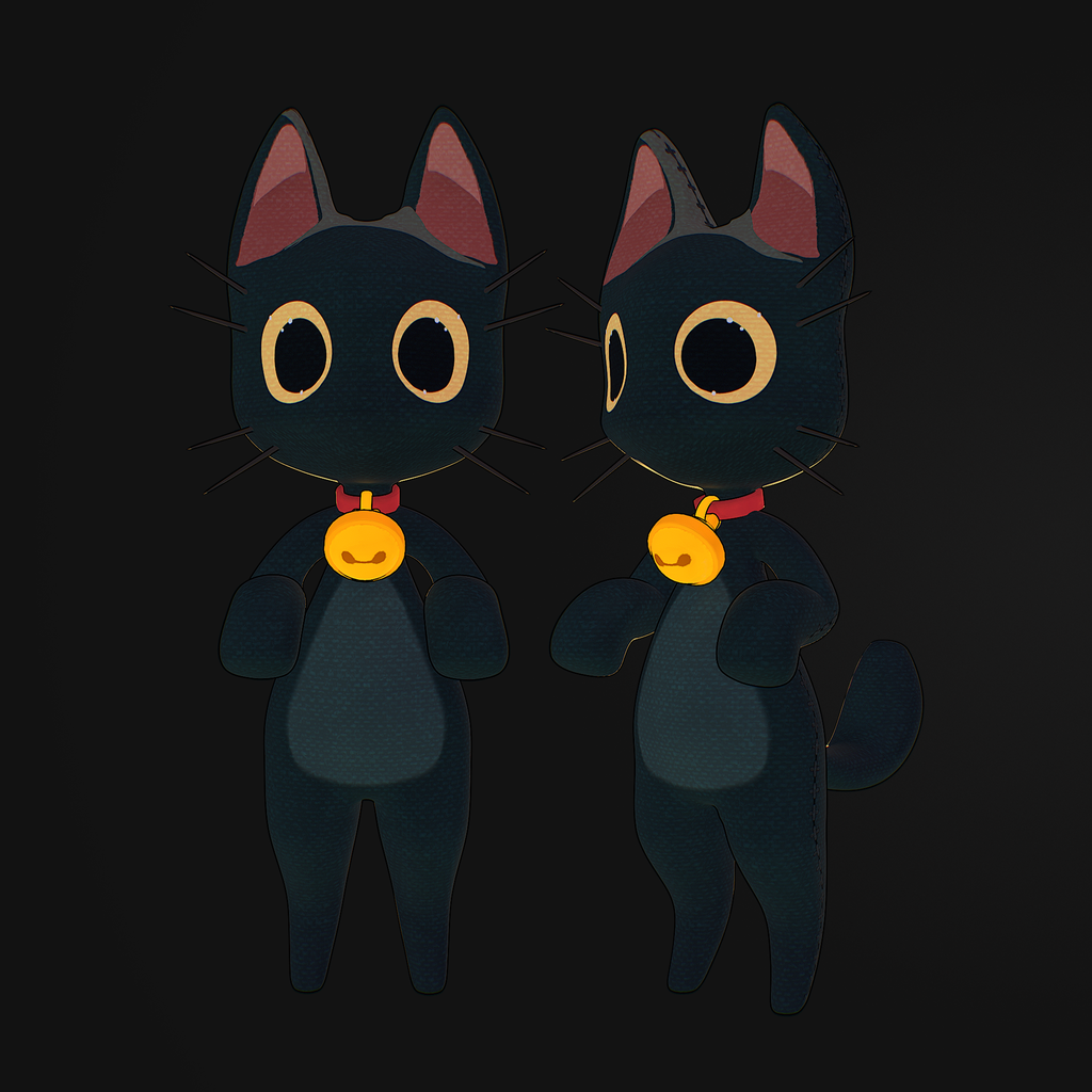 Stylized cat | Animals models | BlenderKit