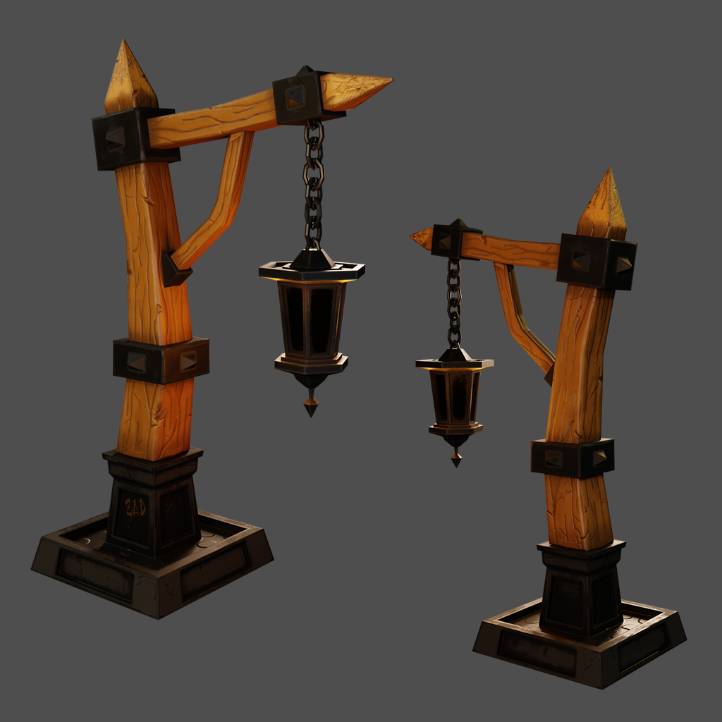 Stylized lantern | Architecture models | BlenderKit