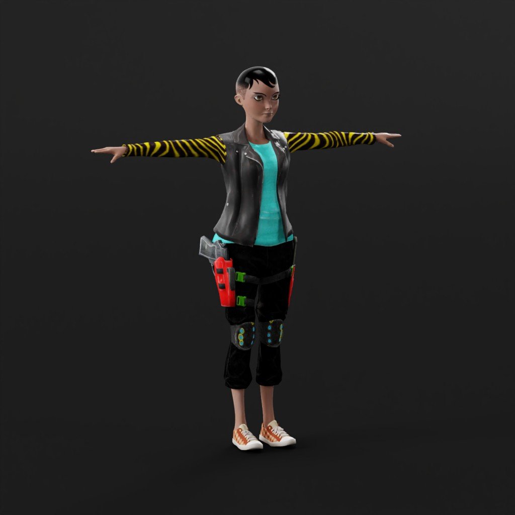 Shiro Anime Character | 3D Women models | BlenderKit