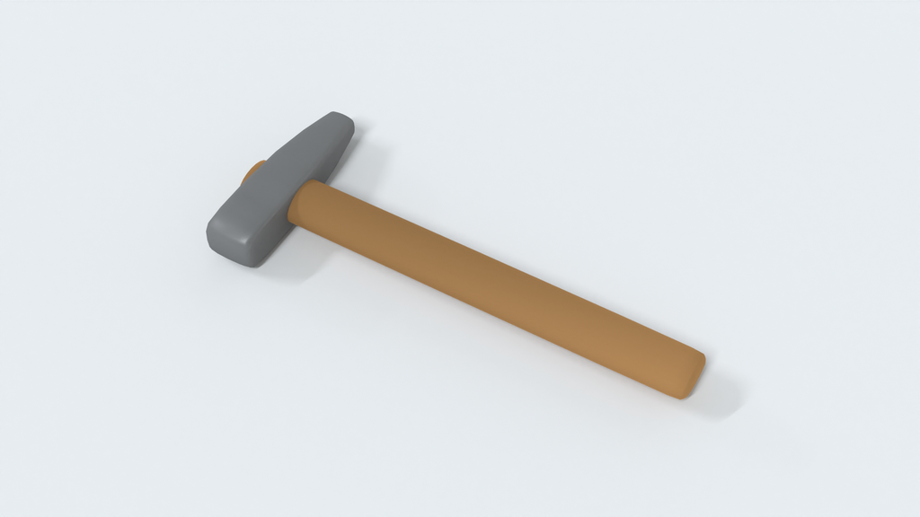 Low Poly Hammer | FREE Interior Design models | BlenderKit