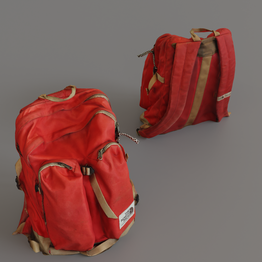 Red backpack | Accessories models | BlenderKit