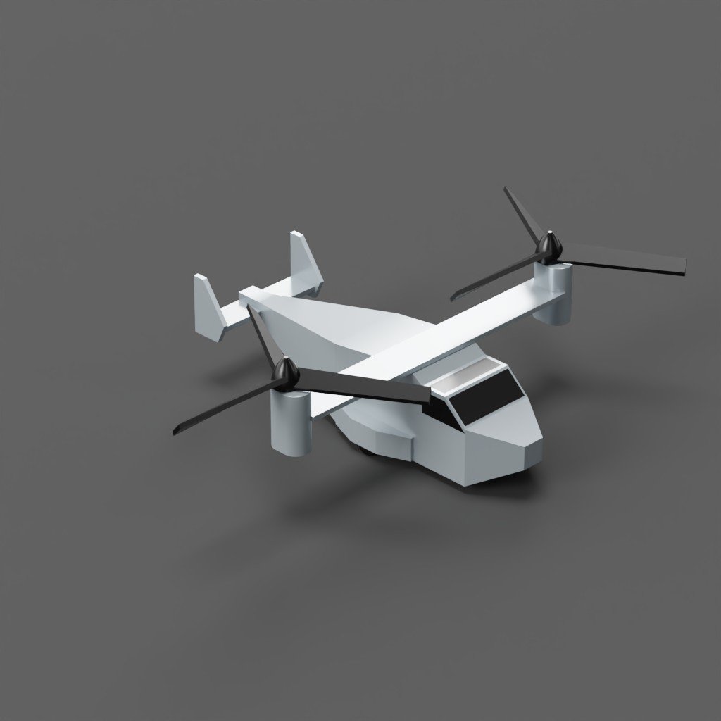 Wood Osprey Toy Plane | FREE Toys models | BlenderKit