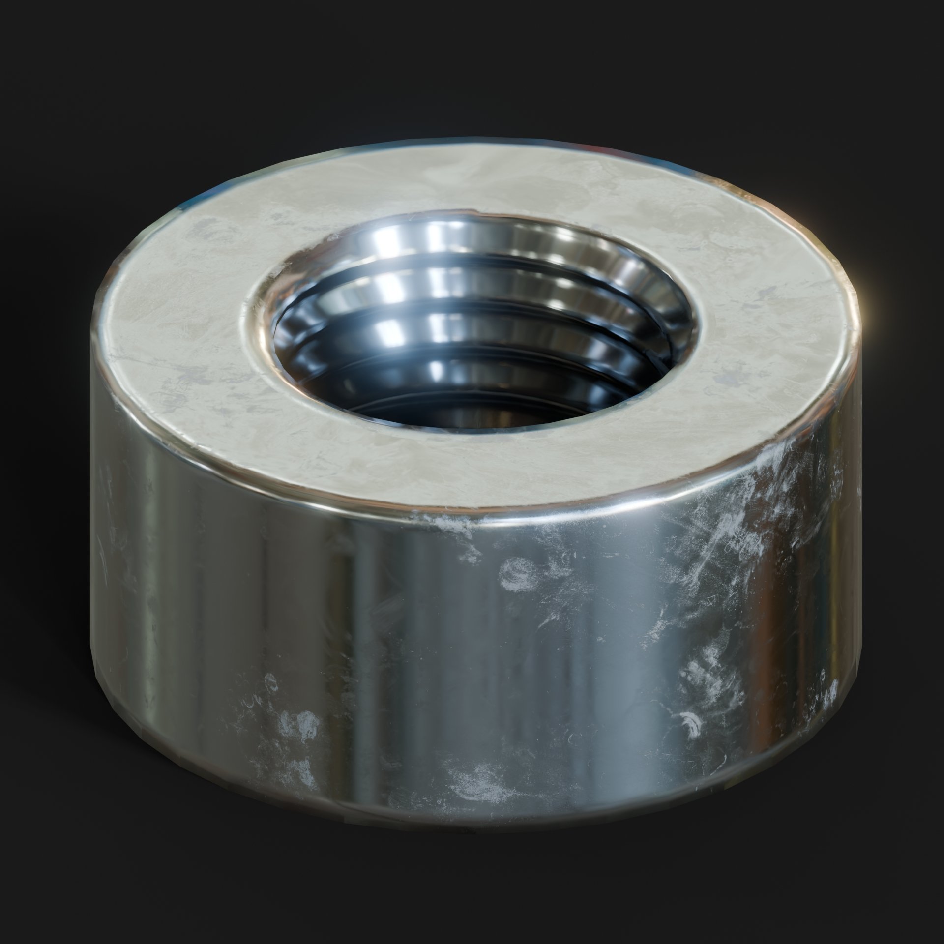 Circular spacer nut | Industrial Machinery models | BlenderKit