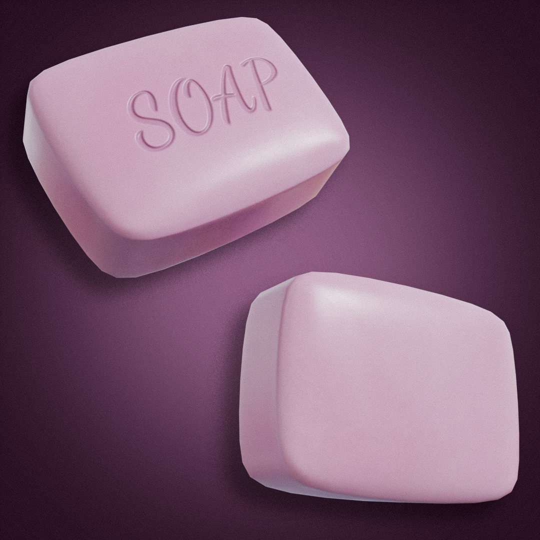 Rounded Soap Bar | Interior Design models | BlenderKit