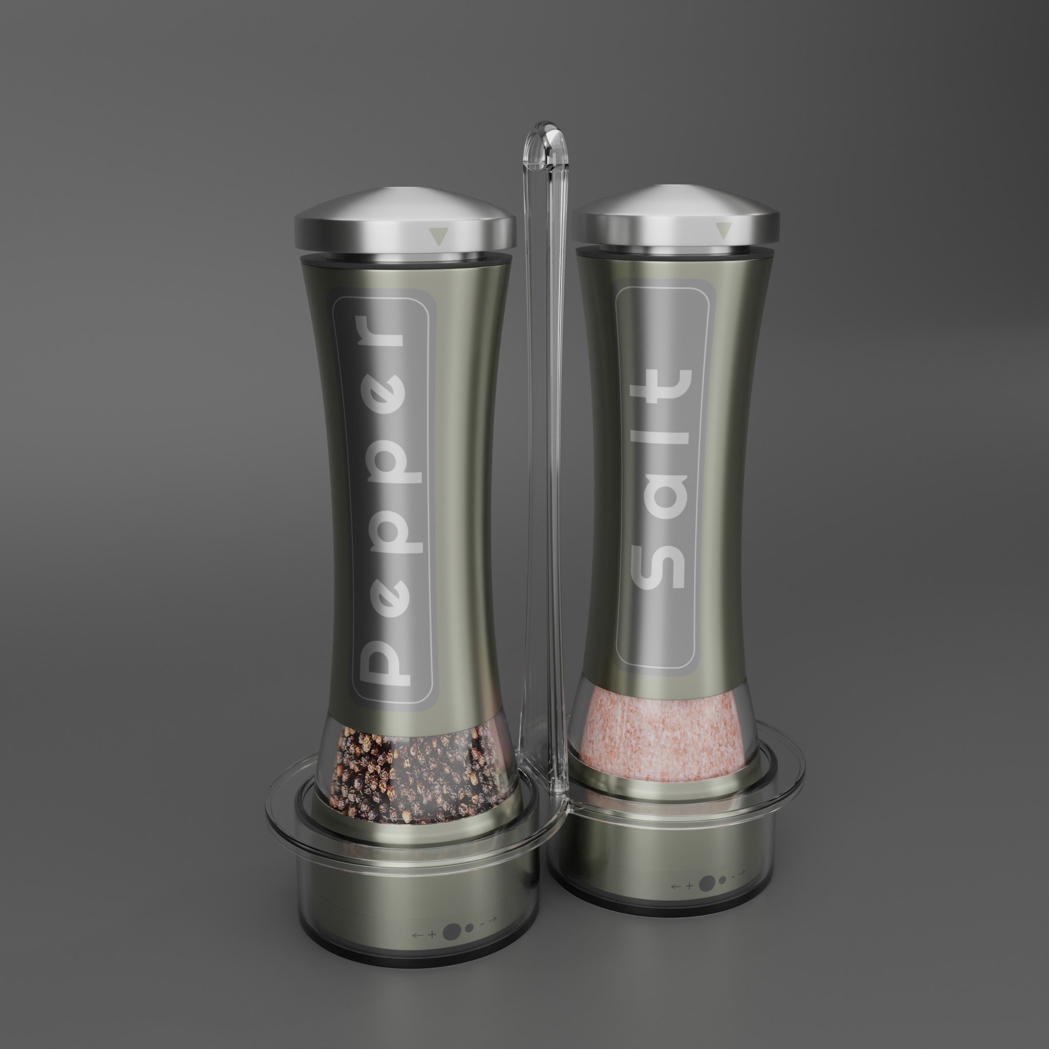 Grinders Set | Kitchenware models | BlenderKit