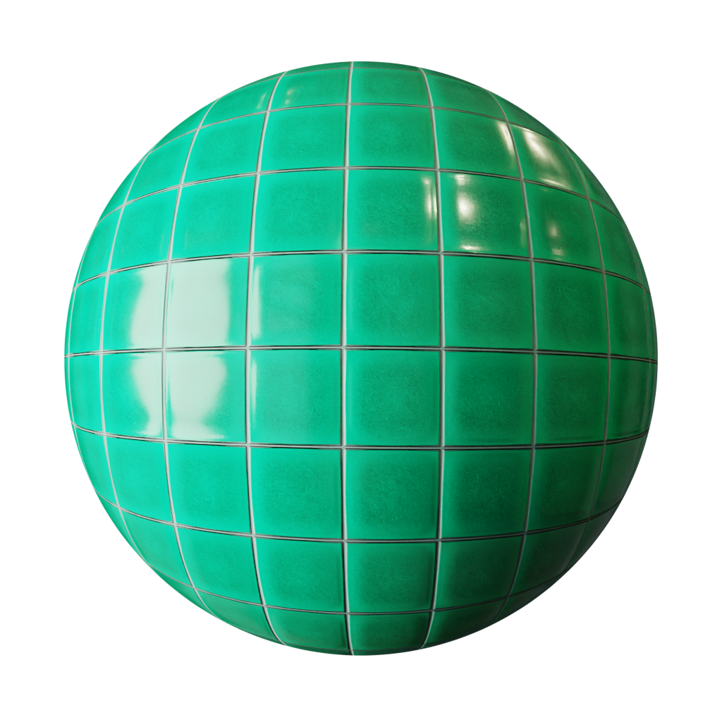 Emerald Ceramic Mosaic | FREE tiles materials | Blendkit